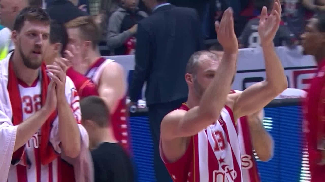 Ovations for the winners of the first game of ABA League Finals! - YouTube