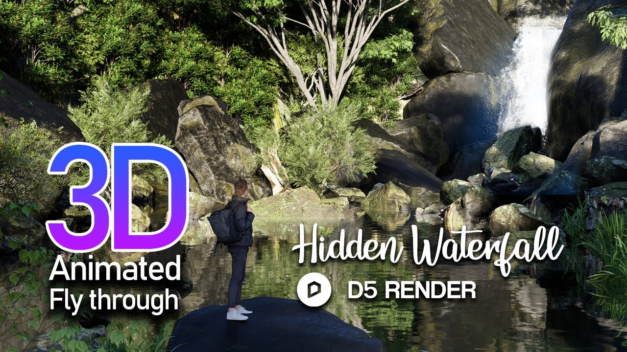 waterfall | D5 RENDER - YouTube
