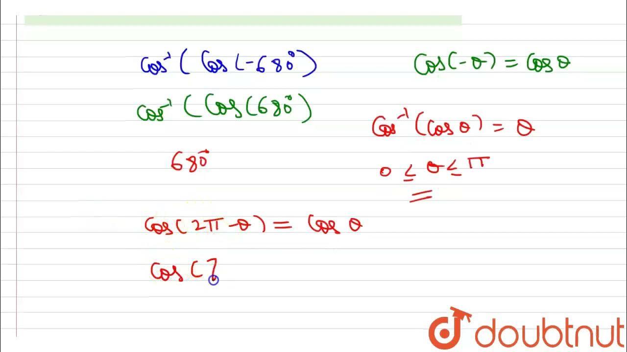 The Principal Value Of The Expression cos 1 cos 680 Is the-principal-value-of-the-expression-cos-1-cos-680-is