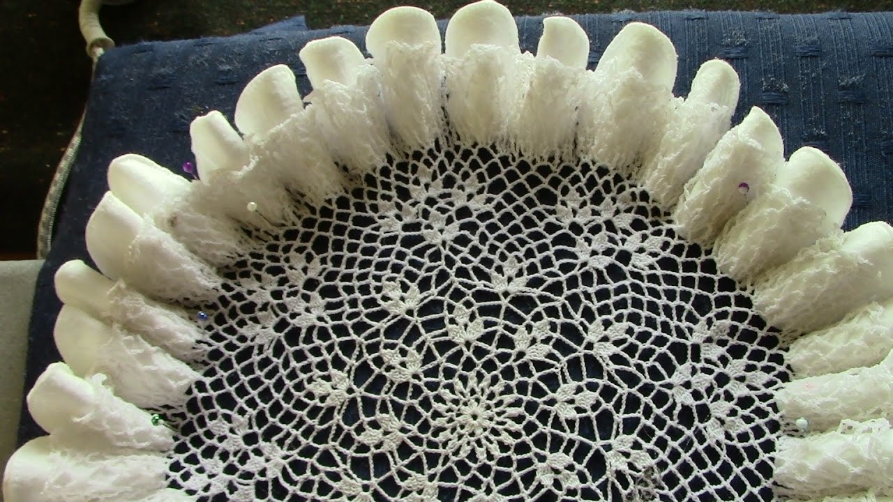 How to iron and starch a ruffle - YouTube