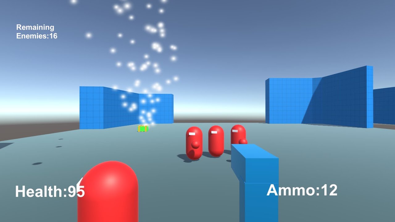 I made a simple FPS game - YouTube