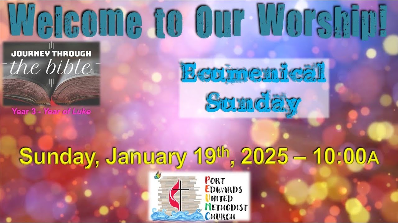 Sunday Morning Worship - 1/19/2025 - Ecumenical Sunday - YouTube