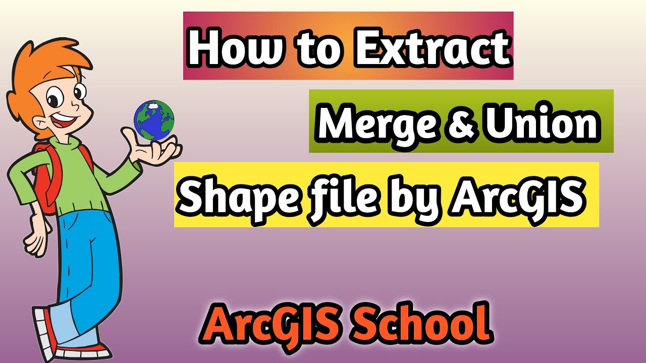 How to merge and union a shape file by arcgis - YouTube
