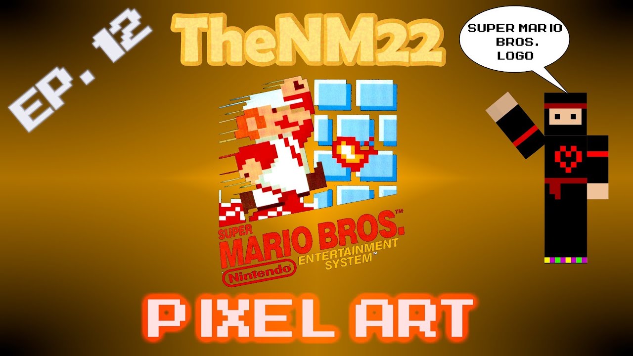 Super Mario Bros. Logo in Minecraft - TheNM22 - YouTube