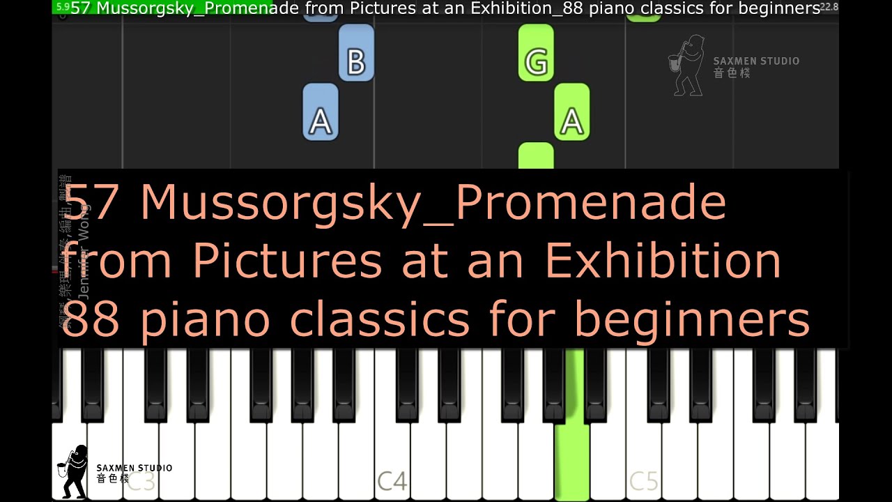 57 Mussorgsky Promenade from Pictures at an Exhibition 88 piano ...