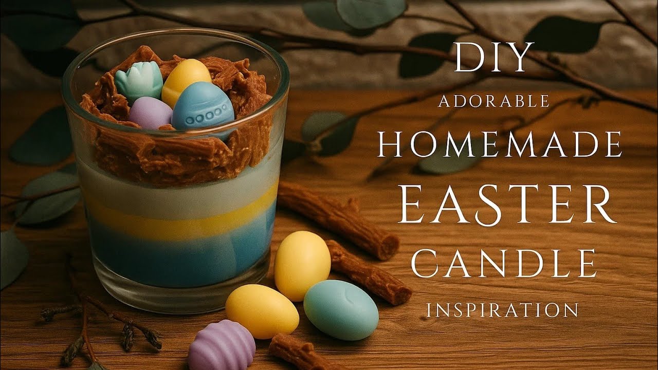 🐣DIY Easter Nest Candle | Easy Coconut & Soy Wax Candle Tutorial - YouTube