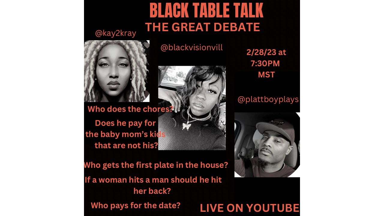 BLACKVISIONVILL PRESENTS- BLACK TABLE TALK EP.9 w/ @KonsciousKomedyKay & @plattboyplays - YouTube