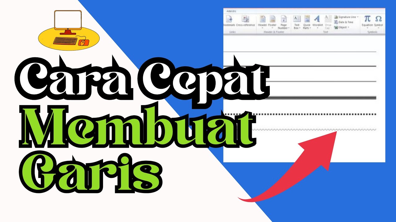 Tutorial Cara Membuat Garis Super Cepat Di Microsoft Word - YouTube