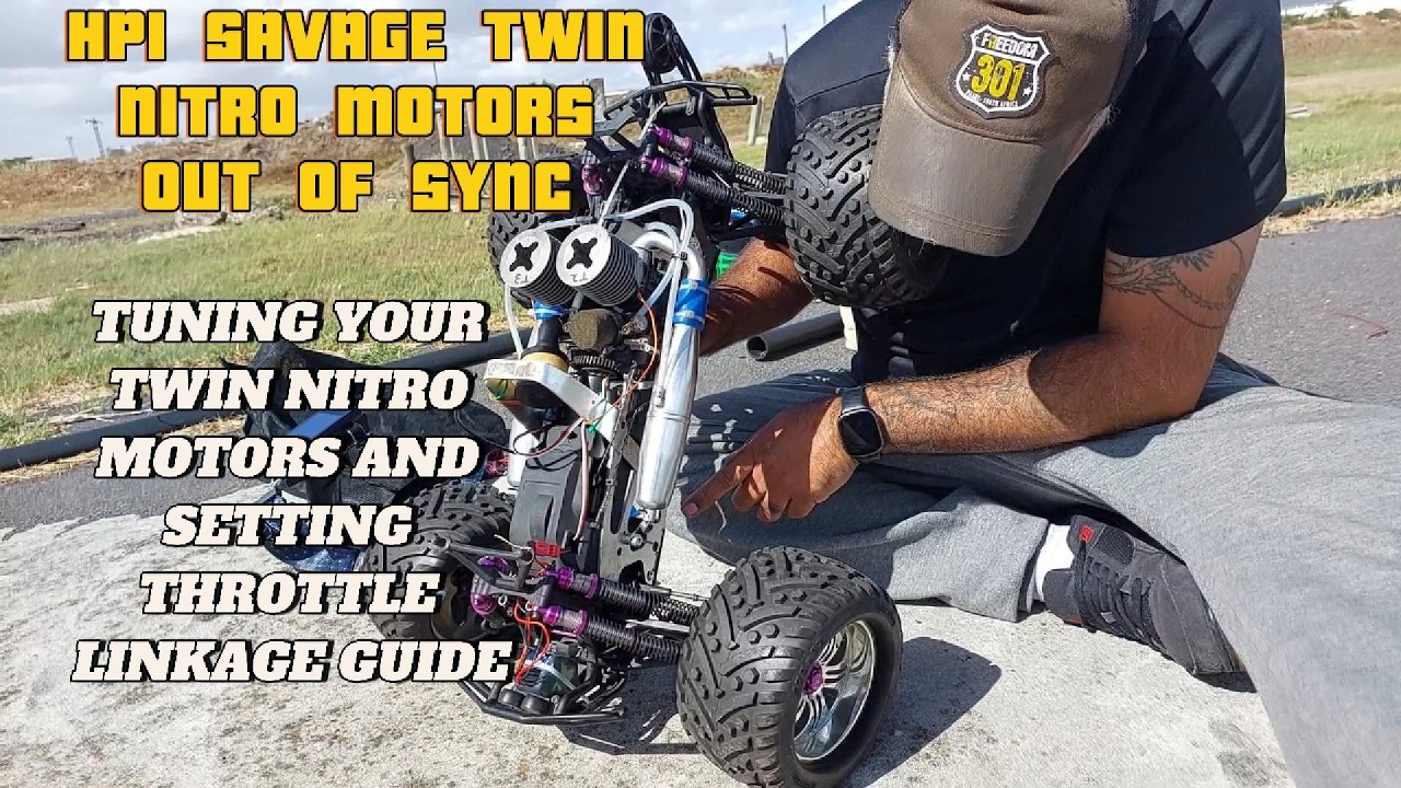 HPI SAVAGE XL HOW TO TUNE TWIN NITRO MOTORS THATS OUT OF SYNC TUNING ...