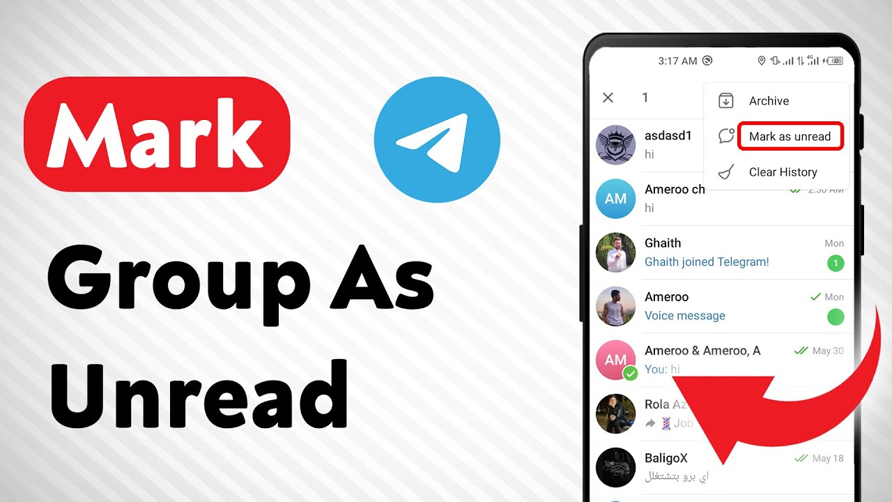 How To Mark A Group Chat As Unread on Telegram (Updated) - YouTube