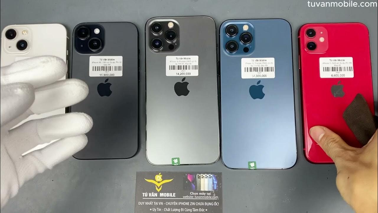 List 23/11: iPhone 15 pin 98, iPhone 12 Promax 256G pin 92, iPhone 13 128G, iPhone 11 64G ...