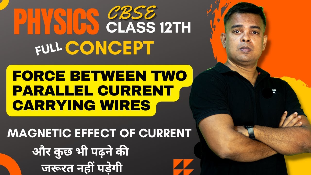 L 25 force between two parallel current carrying wires | magnetic ...