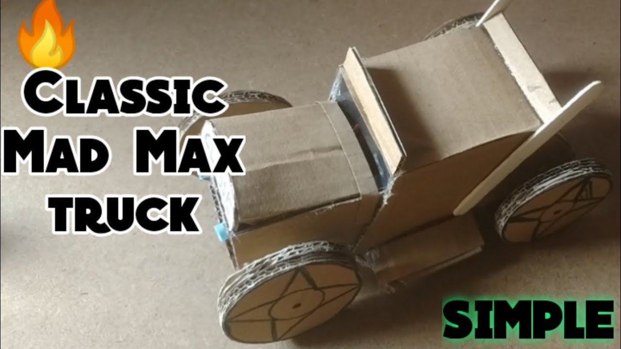 How to build a simple Classic Mad Max truck 🔥 using cardboard. - YouTube