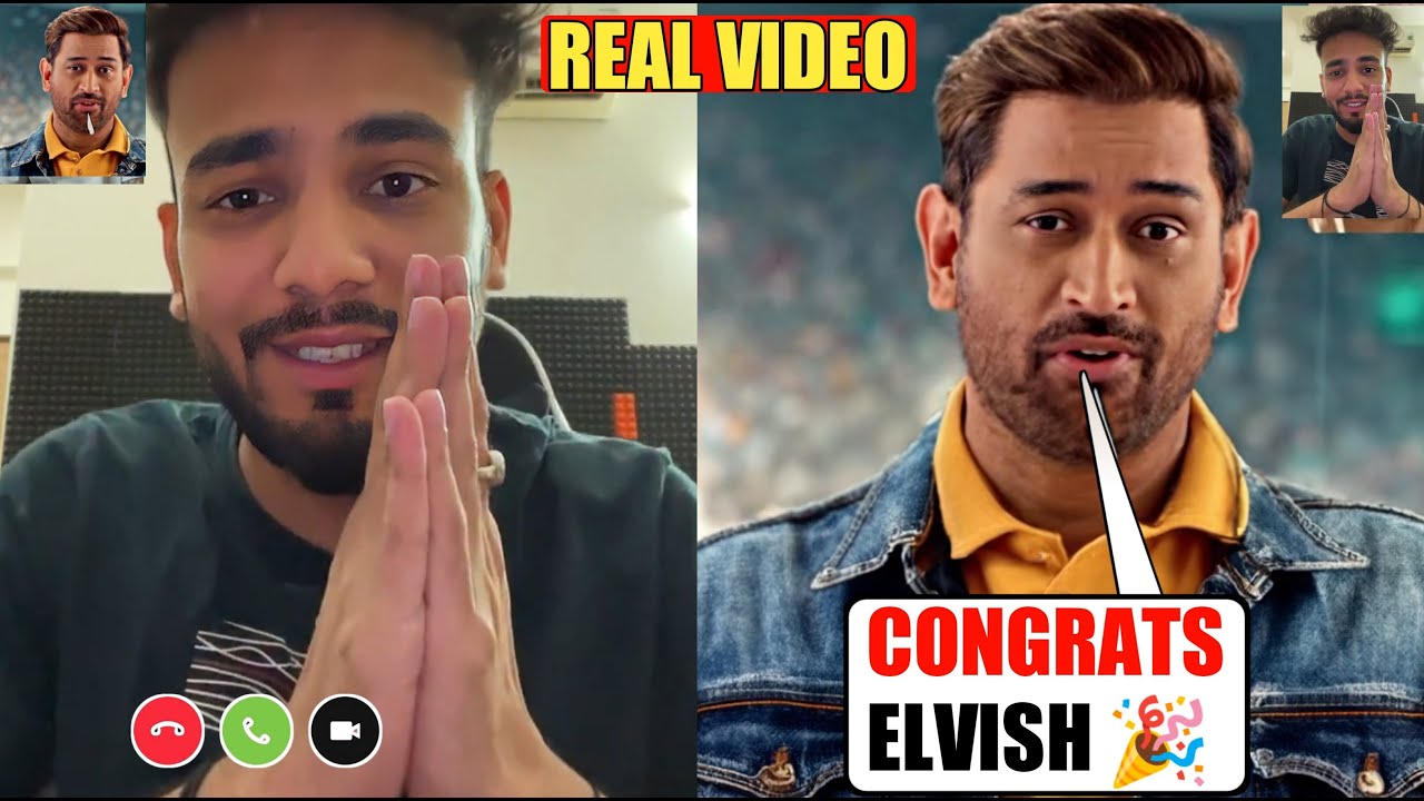 MS Dhoni Congratulation To Elvish Yadav For Winning Wild Card Contest ...