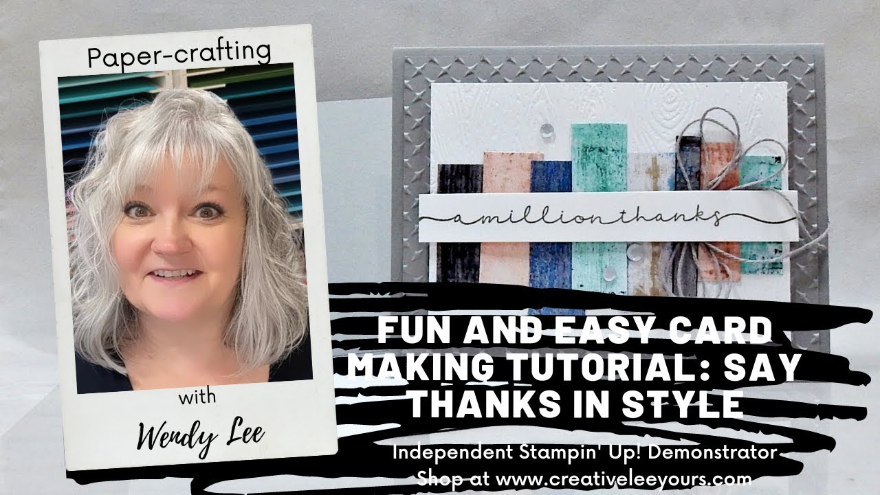 Fun and Easy Card Making Tutorial: Say Thanks in Style - YouTube