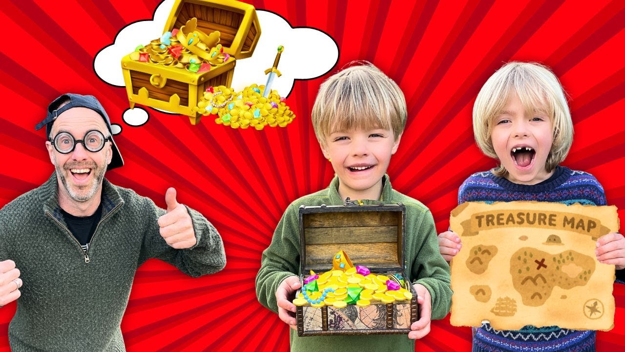 The Amazing Treasure Hunt Adventure with Sky & Finn! | Adventures with ...