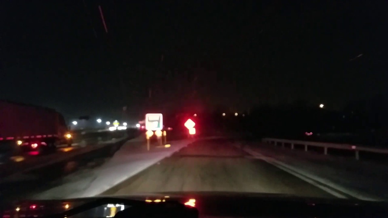 Responding Code 3 To A Motor Vehicle Accident In Snow - YouTube