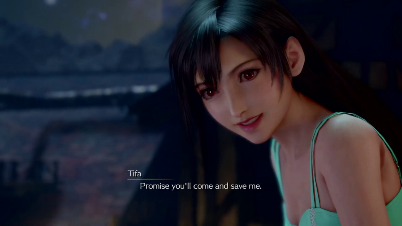 FINAL FANTASY VII REMAKE: Cloud & Tifa Flashback - Leaving the Village - YouTube