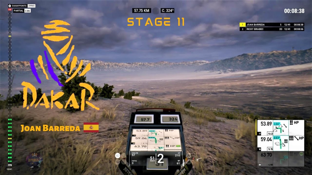 DAKAR STAGE 11 BIKES JOAN BARREDA COMPETITOR DIFFICULTY PC KEYBOARD ...