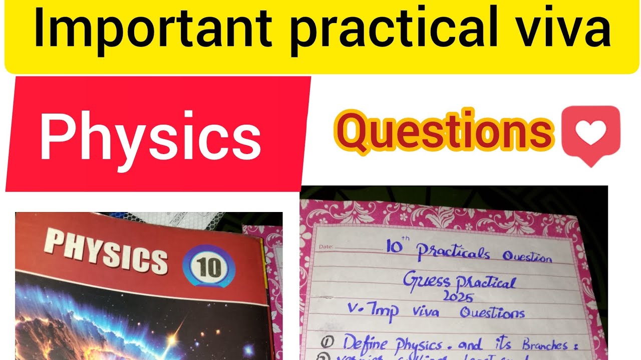 Important viva questions for physics practical || 10th physics practicals guess board exam 2025 ...