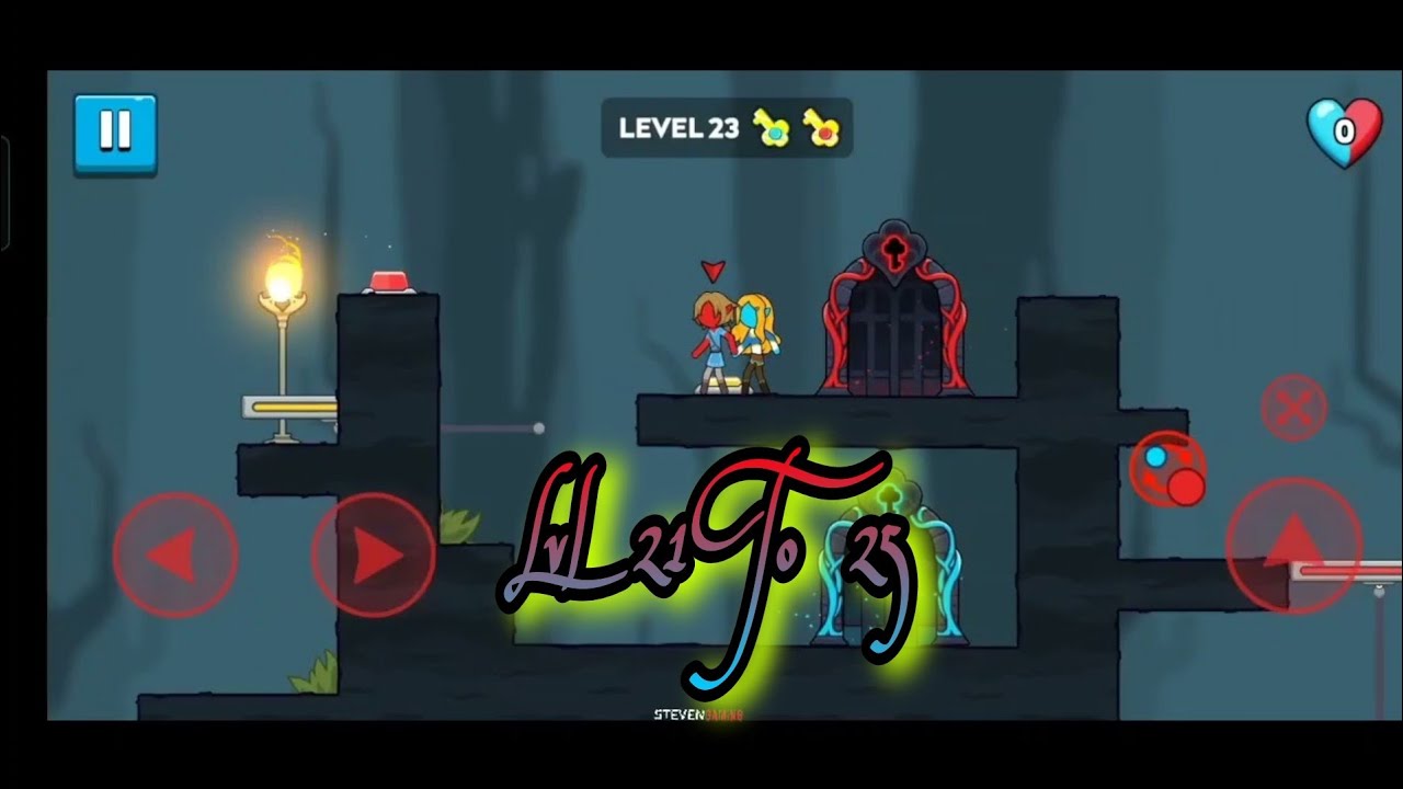 Red Boy Blue Girl / Level 21 To 25/ Gameplay And Walkthrough # ...