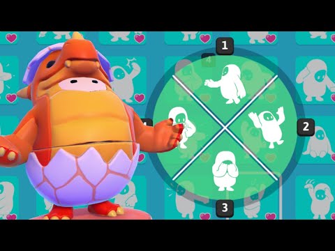 Fall Guys Little Cinder skin doing in-game emotes and celebrations (FG ...