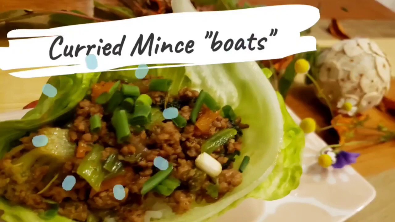 Curried mince "boats" recipe - YouTube