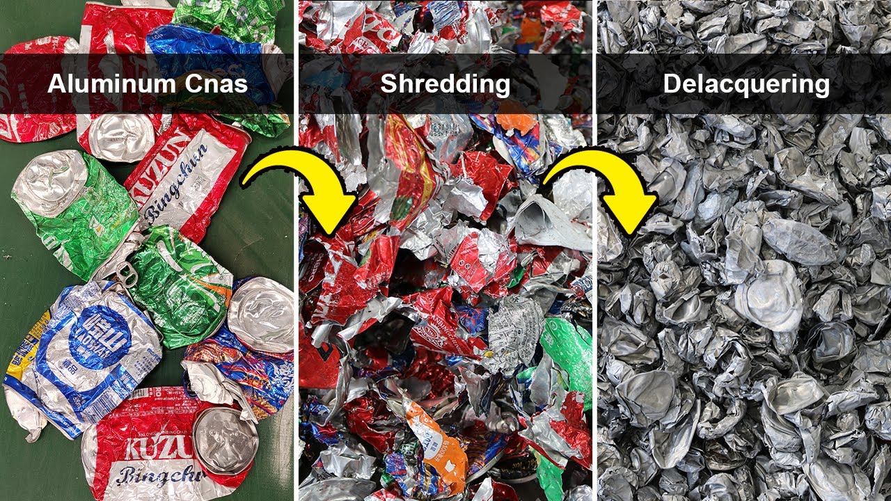 Aluminum Cans Shredding and Delacquering Plant (Pyrolysis Decoating ...