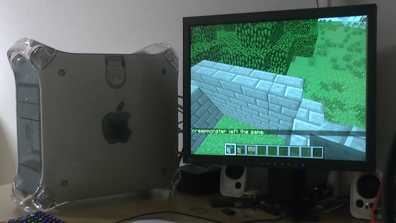 Playing Minecraft on a Sawtooth G4 - YouTube