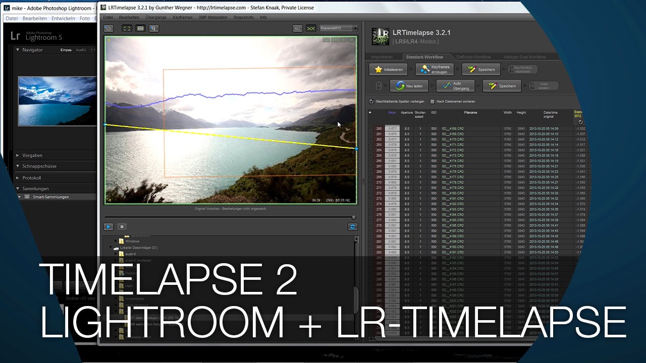 Timelapse mit Lightroom und LR-Timelapse erstellen TEIL 2 - TUTORIAL - YouTube