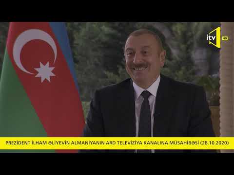 Prezident İlham Əliyevin Almaniyanın ARD televiziya kanalına müsahibəsi (28.10.2020)