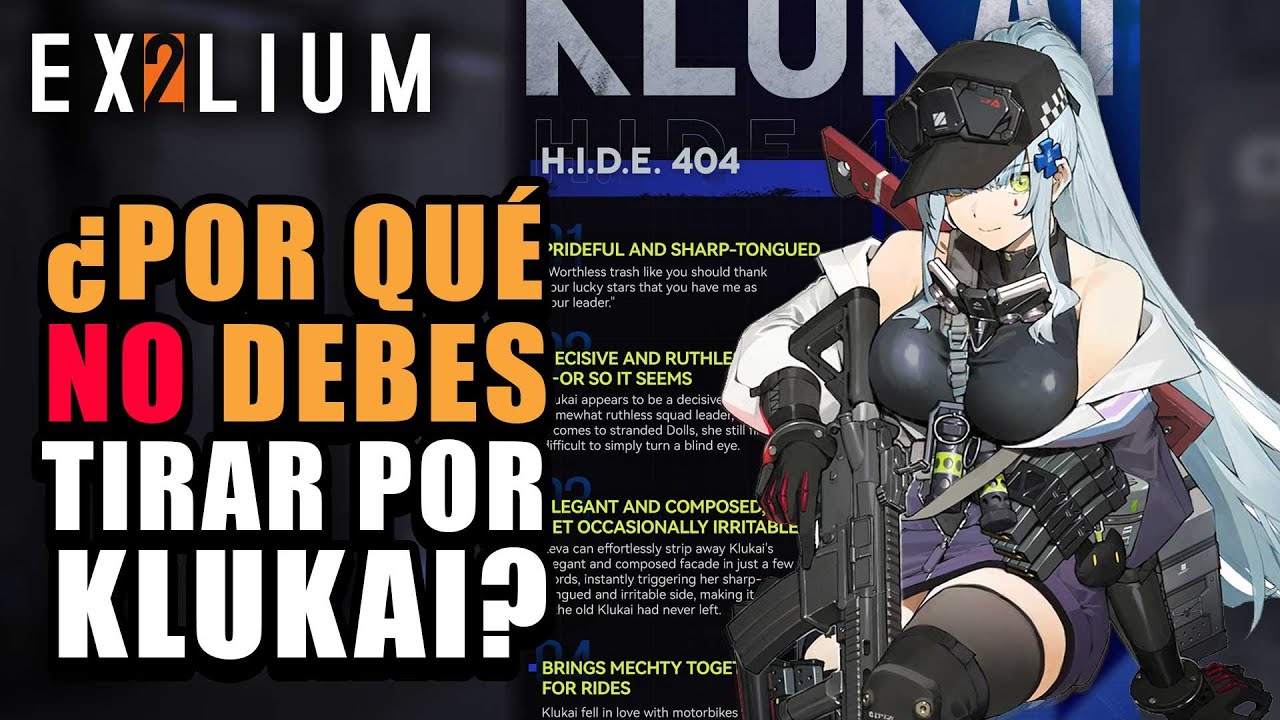 ¡NO TIRES por Klukai! | Girls Frontline 2: Exilium - YouTube