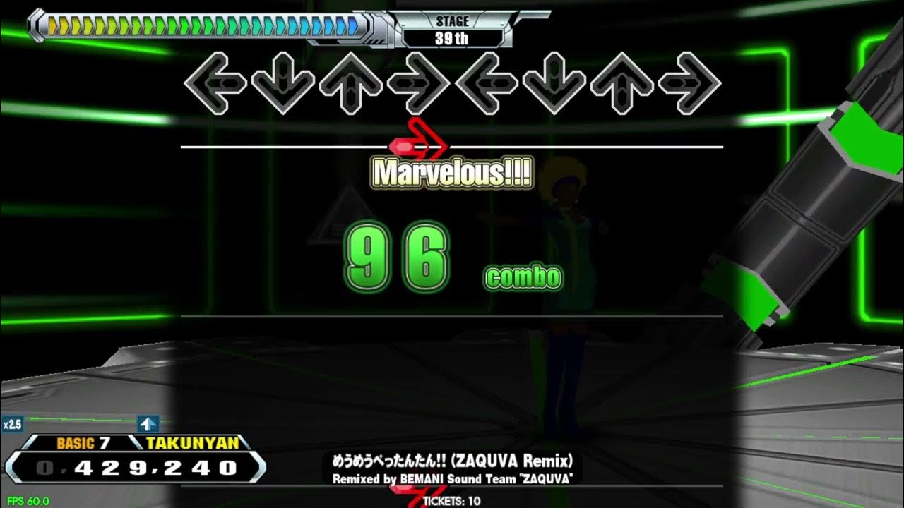 【DDR GRAND PRIX】めうめうぺったんたん！！ (ZAQUVA Remix)【DP BASIC】 - YouTube