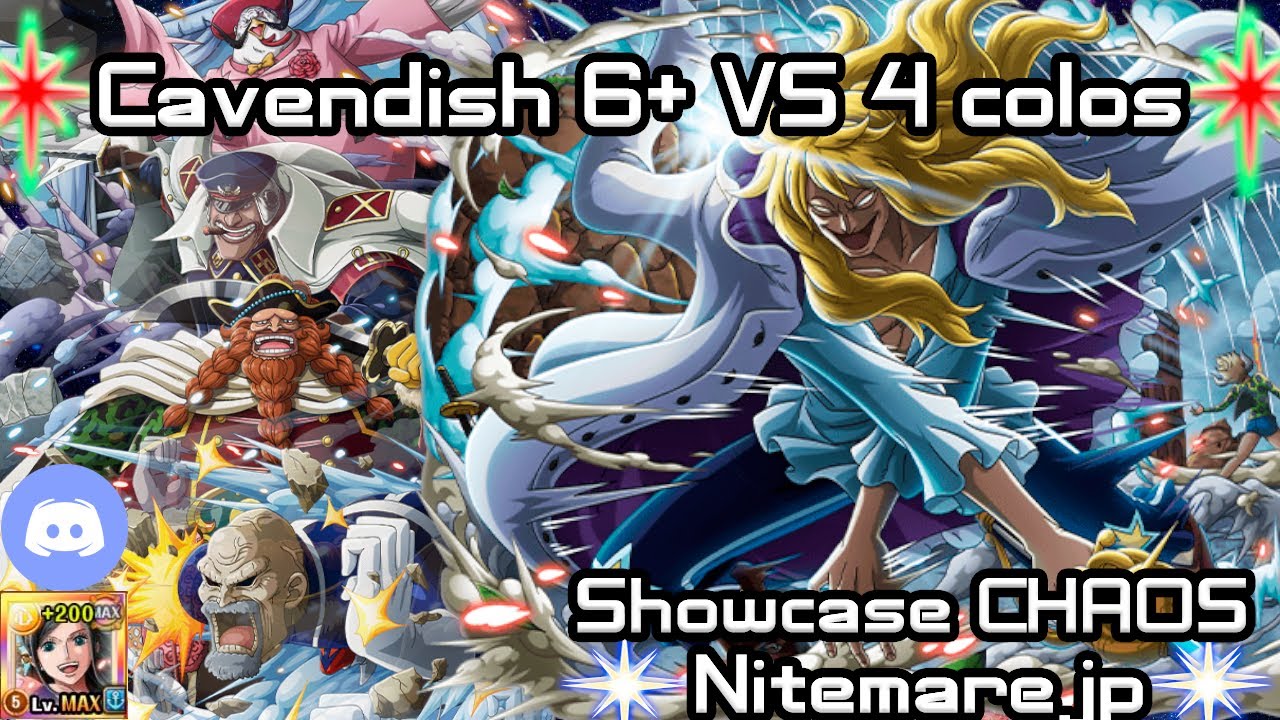 OPTC 「トレクル」6★+ Cavendish Brief Showcase (vs 4 Chaos Colosseums) - YouTube