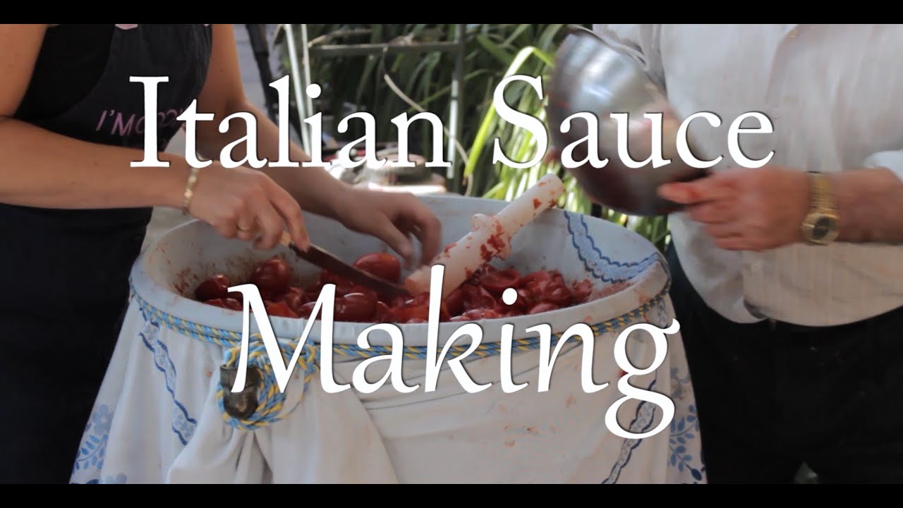 Italian Sauce Making - YouTube