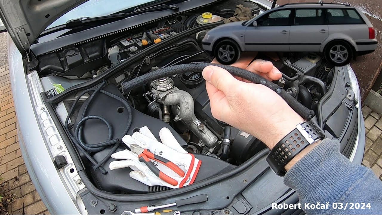 Kontrola a výměna podtlakových hadic na 1.9 tdi PD - YouTube