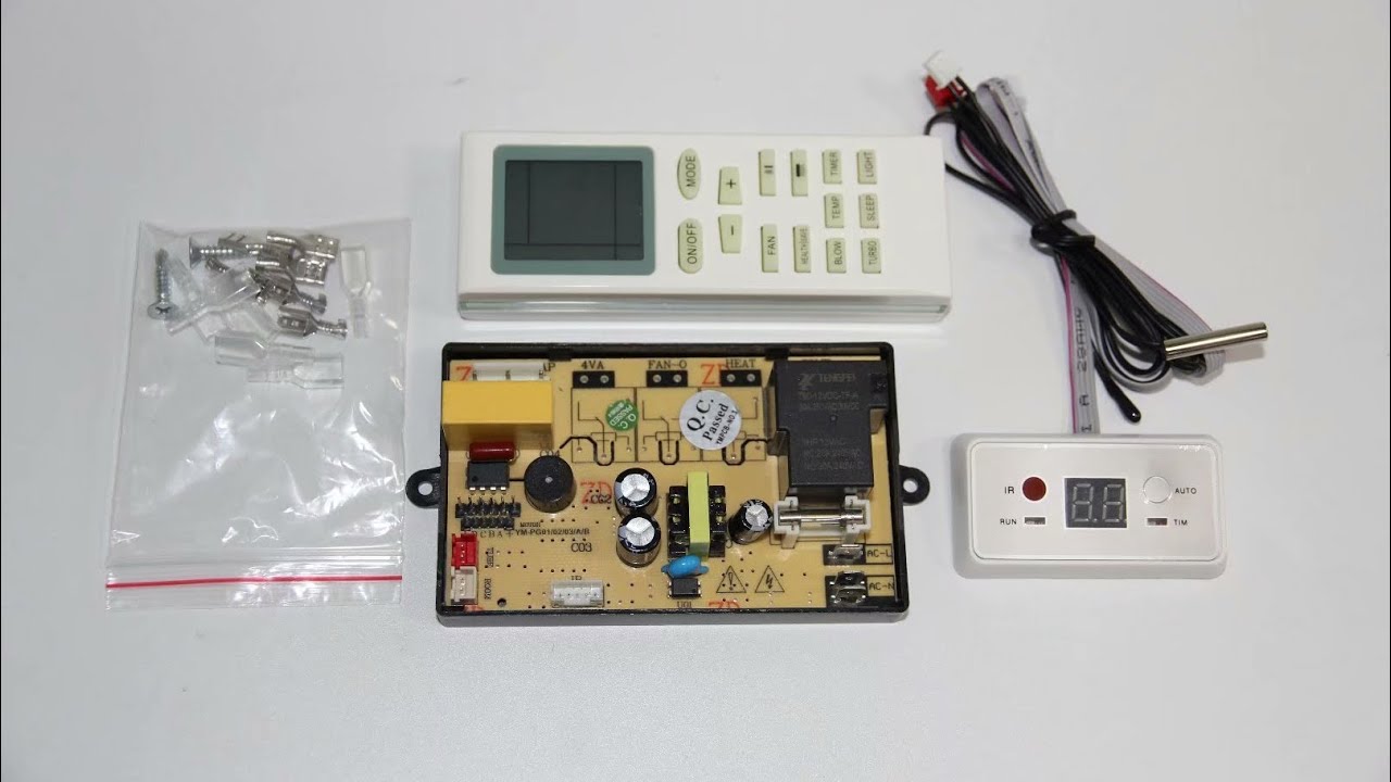 How to install universal air conditioner PCB control board？PG motor ...