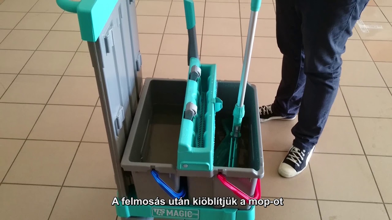 TTS Tri Press préses felmosórendszer - YouTube
