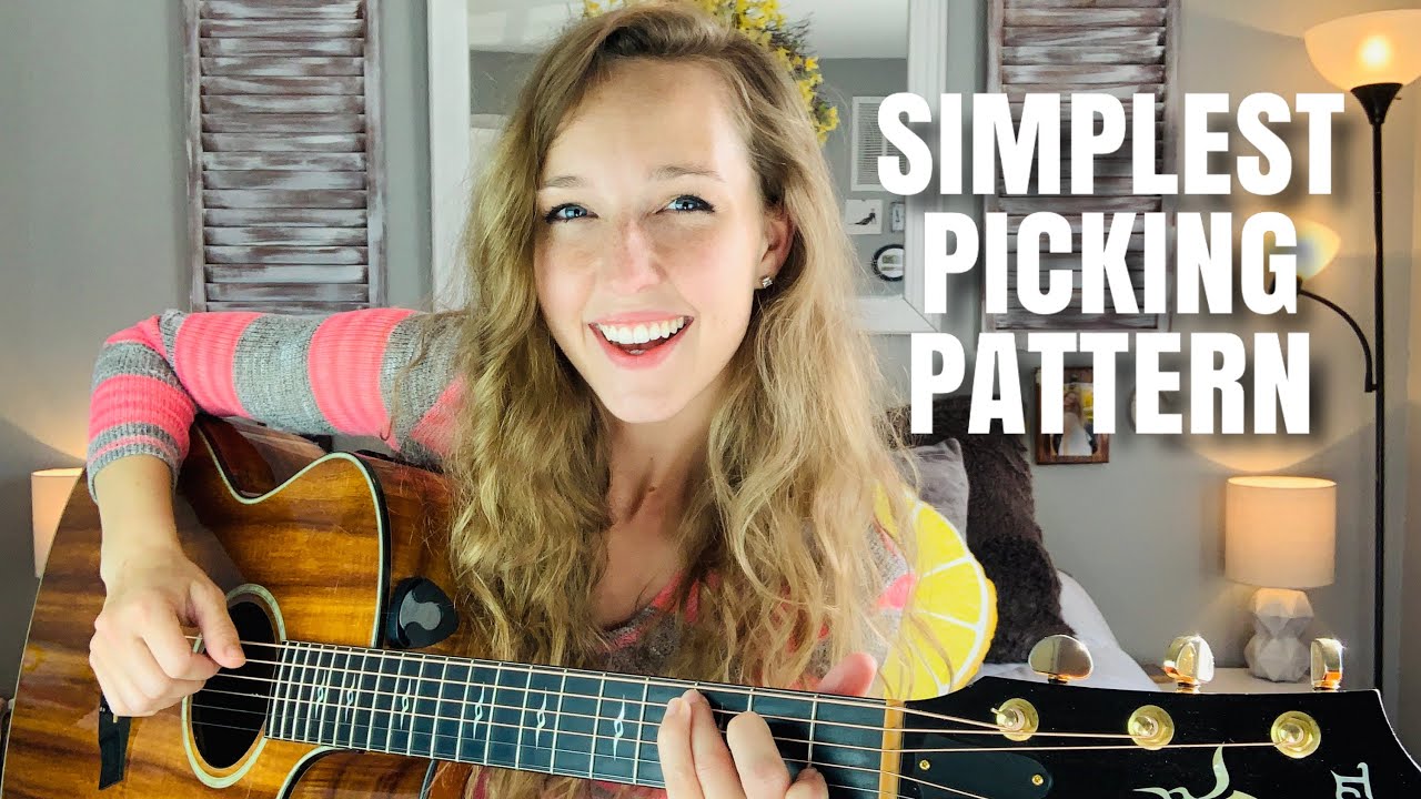 Simplest Guitar Picking Pattern - Beginner Guitar Lessons - YouTube