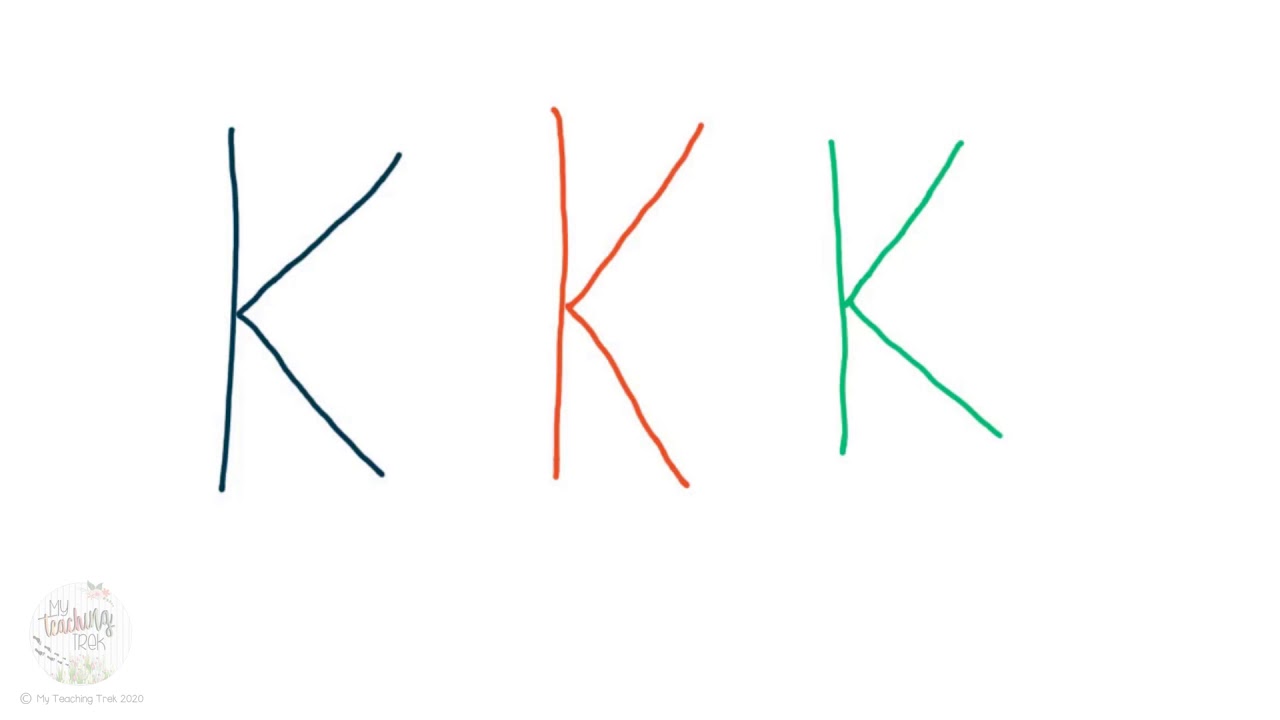 Letter Kk - Uppercase and Lowercase I A-Z Handwriting I VIC Modern ...