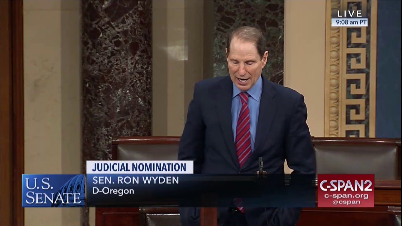 Wyden Floor Statement on Chad Readler's Nomination to the Sixth Circuit ...