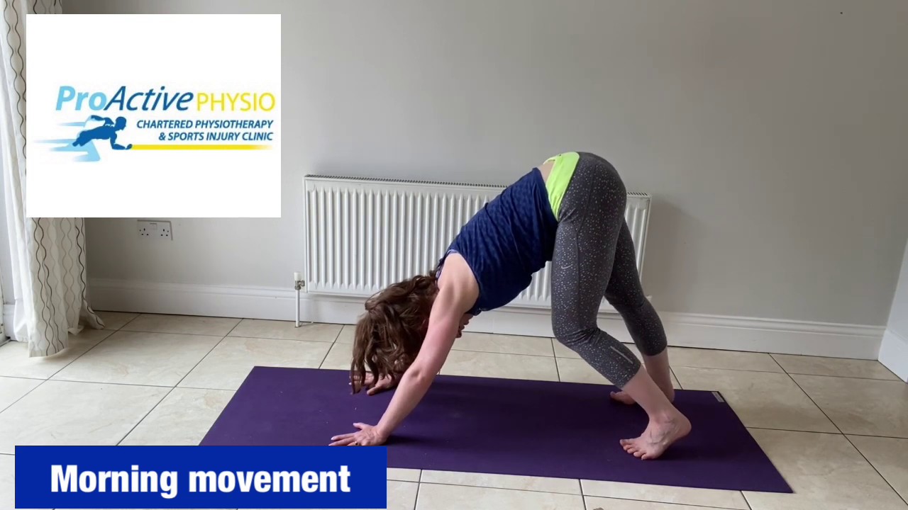 Stretches for a stiff back - YouTube