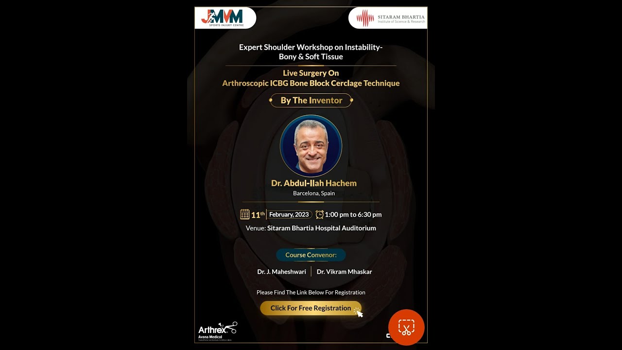 Live Surgery Dr Hachem on Arthroscopic ICBG bone block & Discussion ...