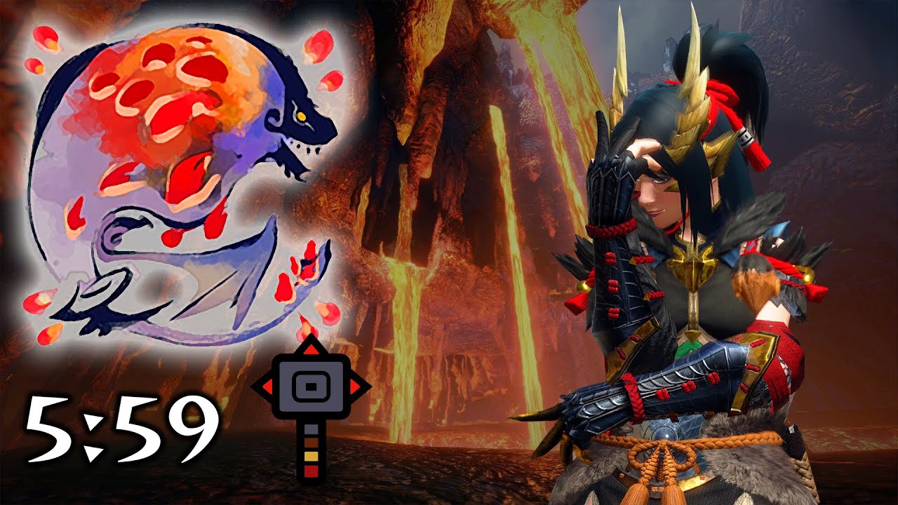 MHR Sunbreak: First Encounter with Malding Bazelgeuse (Hammer) - 紅蓮滾るバ ...