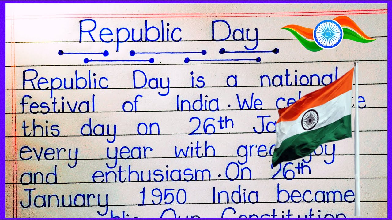 Essay on Republic Day || Republic Day Essay In English || 26 January ...