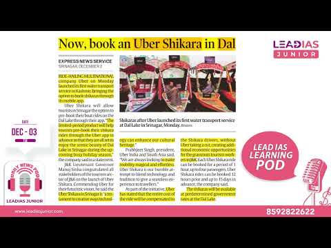 News POD | DEC - 03 | 2024 | LEAD IAS Junior - YouTube