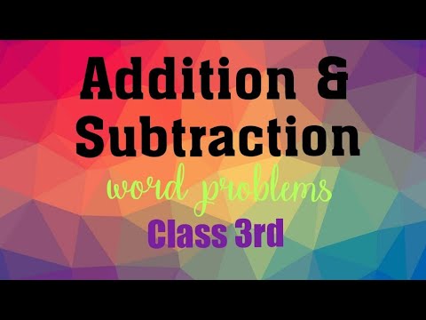 Addition and Subtraction class 3 math|simplification|word problem|examples|solved exercise|in ...