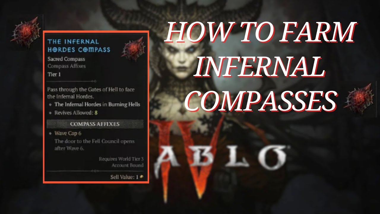 Diablo 4 Infernal Compass Farm | Where to get Infernal Compass | Diablo 4 Infernal Hordes - YouTube