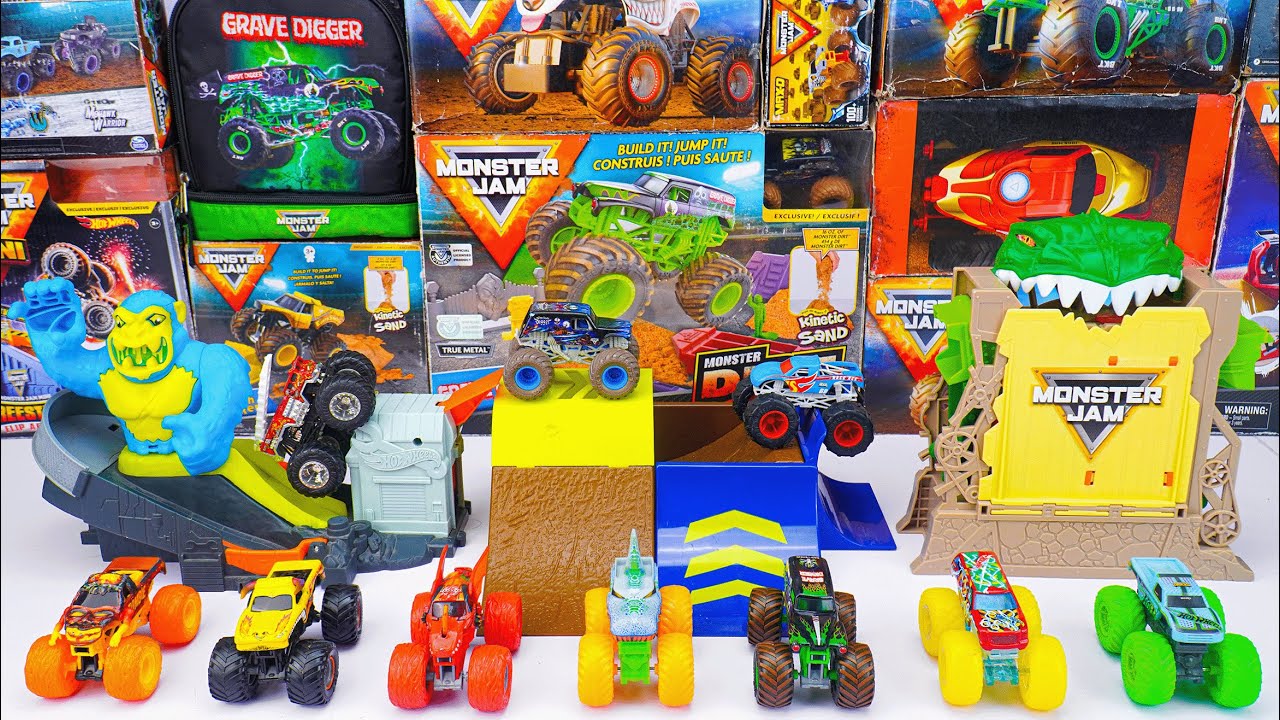 Monster Jam Collection Unboxing Review | Monster Jam Gorilla Garage ...