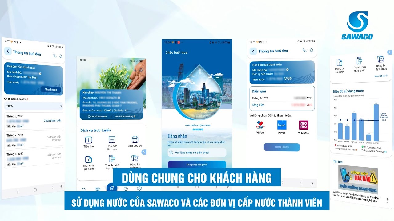 Ứng dụng Chăm sóc khách hàng SAWACO - YouTube